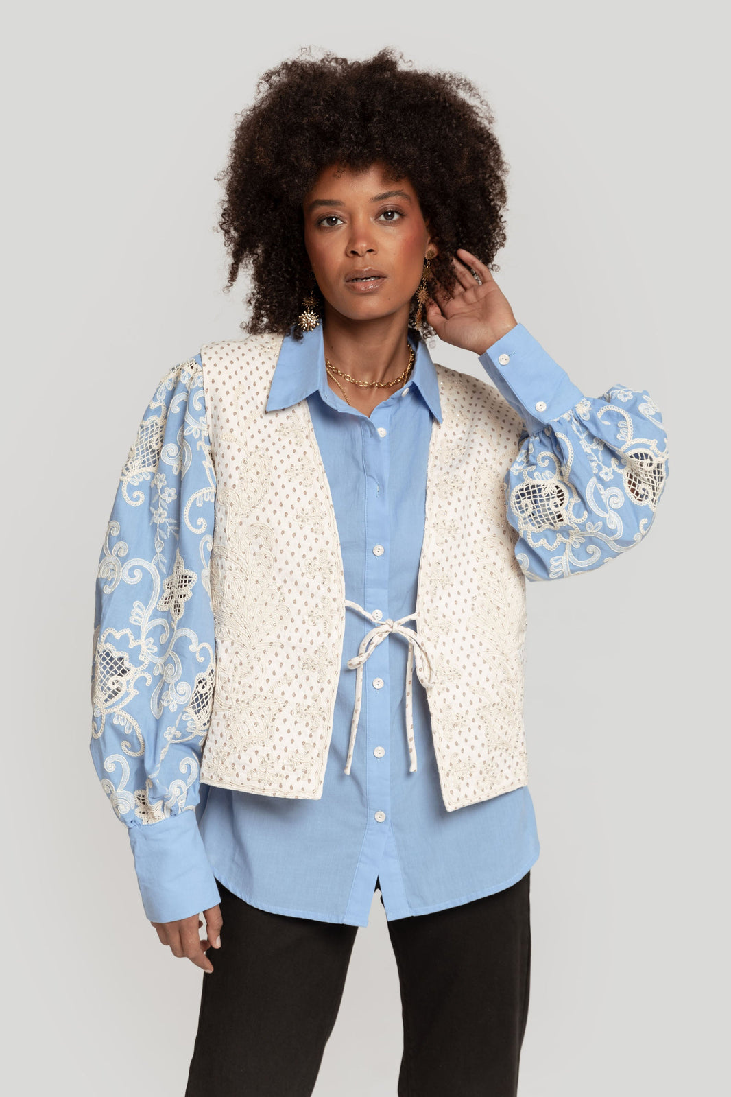 CHALECO ARMONIAS STRASS